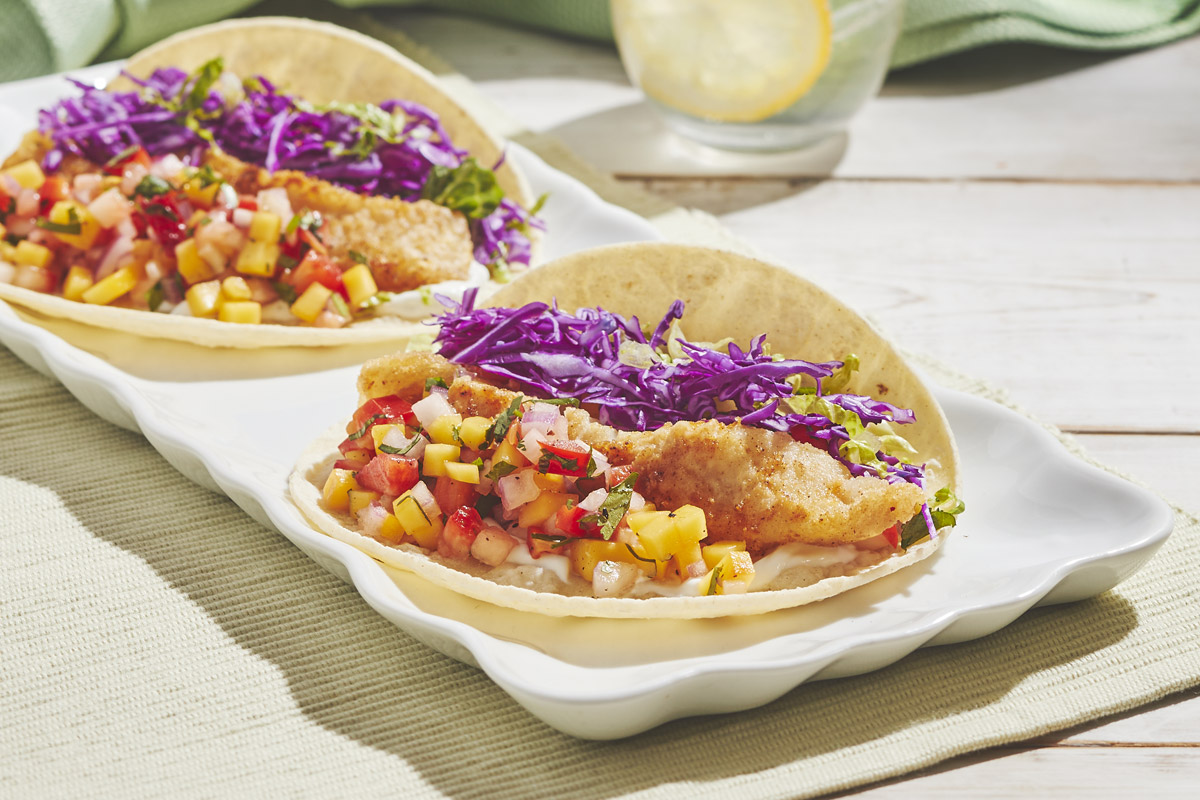 Fish tacos with mango salsa - Spice it up!